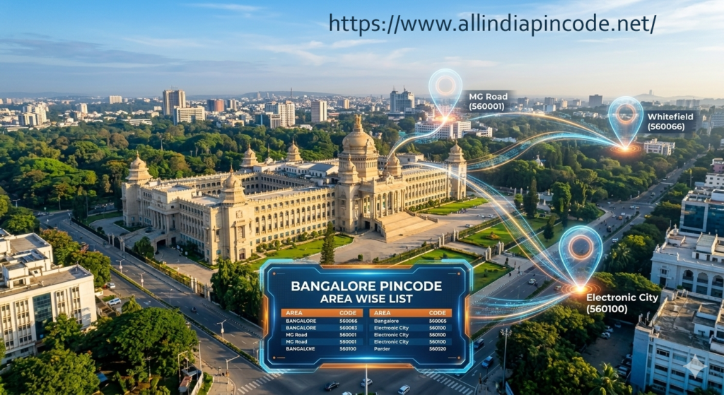 Bangalore Pincode List – Bengaluru Area Wise Postal Codes